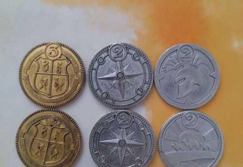 Монеты, жетоны, сокровища пятерочка