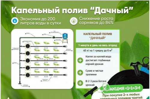 Капельный полив для сада и огорода