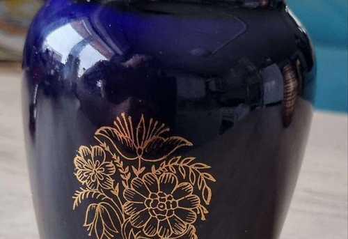 Винтажная кобальтовая ваза