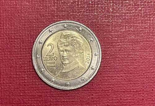 Монета 2 евро 2014 Австрия