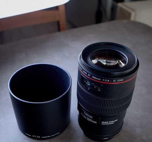 Объектив Canon EF 100mm f 2.8 L IS USM