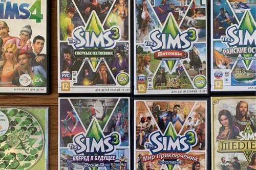 Диски для пк, Sims 3, Sims 4, Дополнения