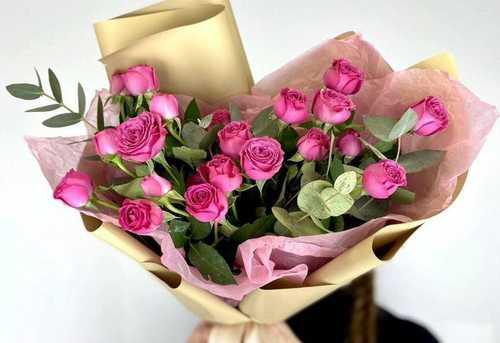 Цветы Букет из кустовых пионовидных Роз