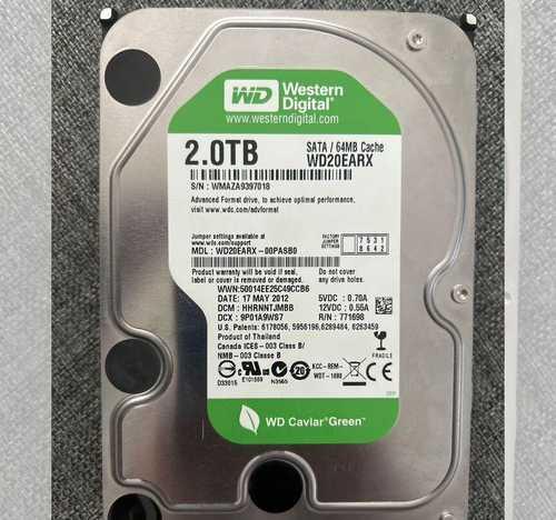 Жесткий диск WD20earx 2TB