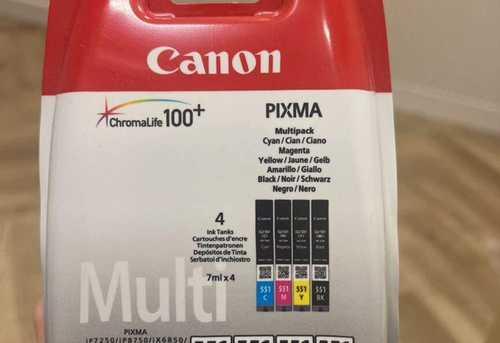 Картридж canon pixma CLI-551 ChromaLife100+