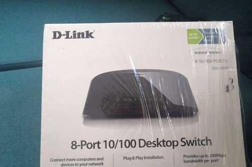 Коммутатор D-Link 8-Port 10/100