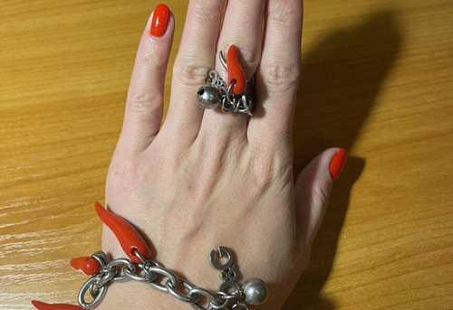 Винтажный браслет с кольцом Dolce&Gabbana Y2K