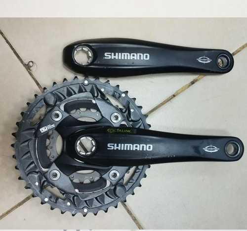 Система шатунов Shimano deore fc-m522 с кареткой