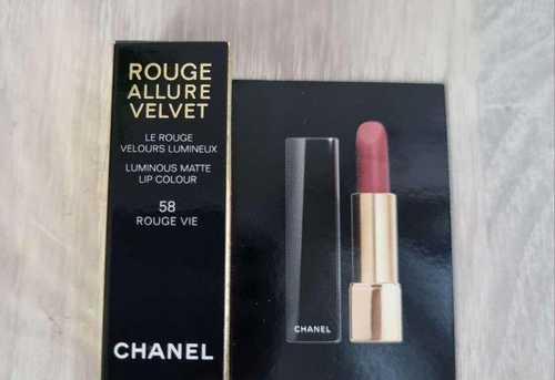 Chanel помада rouge allure velvet