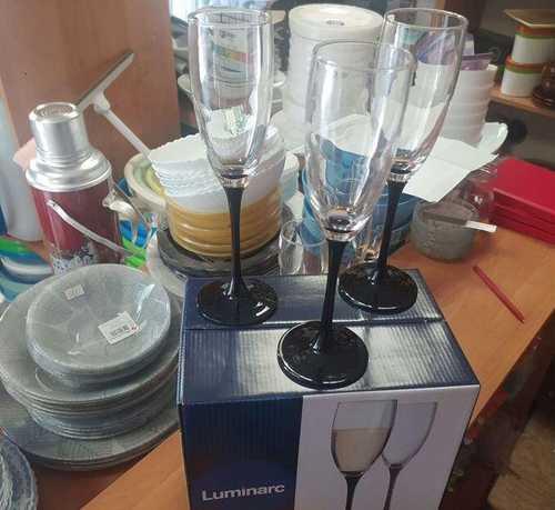 Н-р бокалов для шампанского Luminarc Domino 170мл