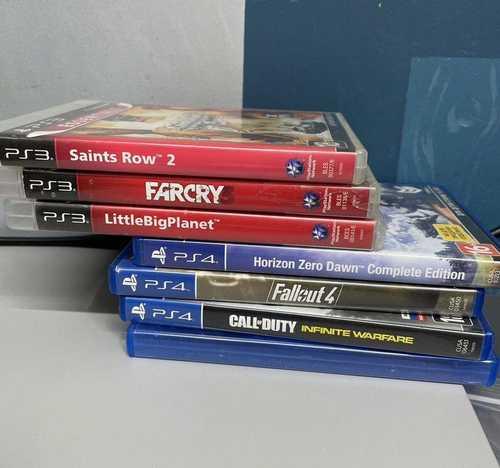 7шт Кробки от дисков sony ps3 ps5