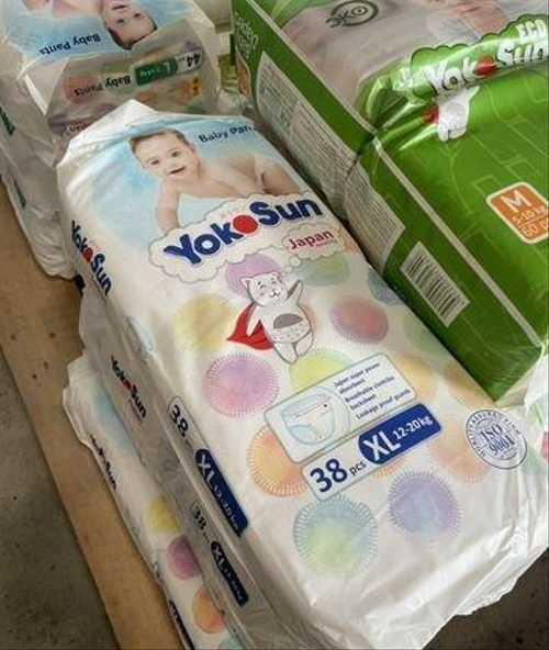 Подгузники Yokosun xl(12-20), 38шт