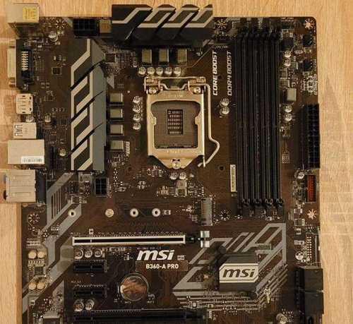 Мат плата MSI B360 A-Pro s1151v2