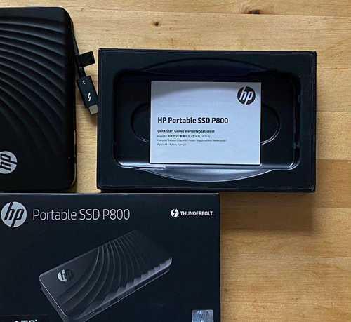 HP SSD Portable P800 1TB. Внешний диск Thunderbolt