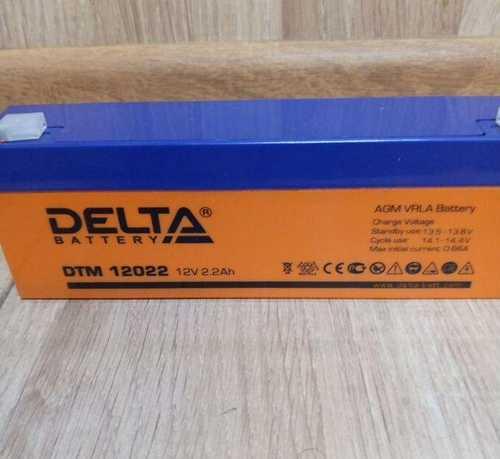 Аккумулятор delta dtm 12022
