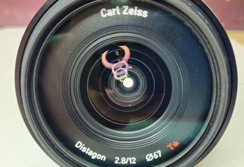 Объектив для fujifilm Carl Zeiss touit 12mm f2.8