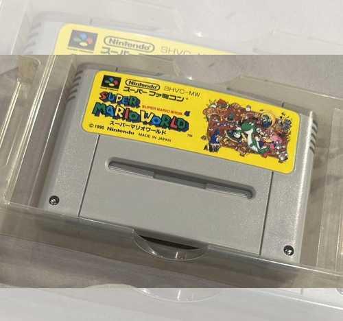 Картриджи snes Super Mario World (jap)