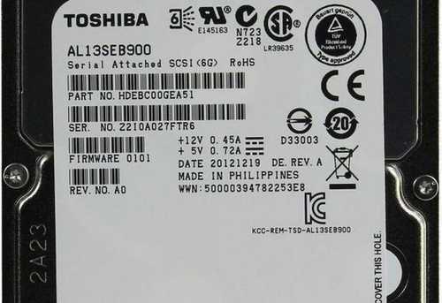 Жесткий диск Toshiba hdebc00GEA51 900Gb SAS 2,5" H