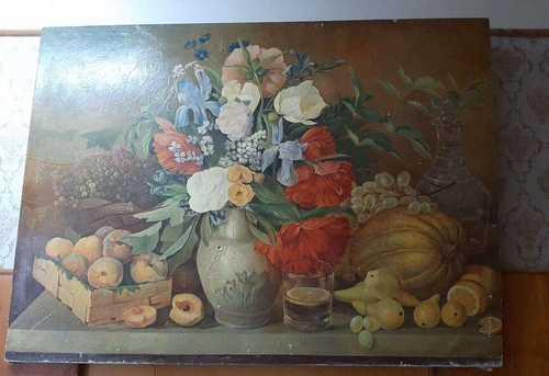 Репродукция картины Хруцкого И.Ф. Цветы и плоды