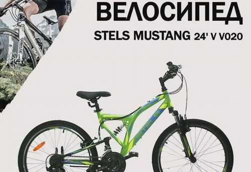 Велосипед 24" stels Mustang V 21-ск. (16" Зеленый