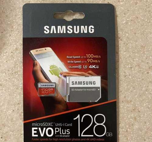 Карта памяти micro sd 128 samsung