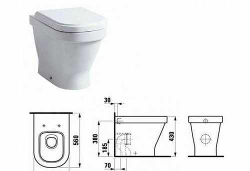 Унитаз приставной laufen LB3