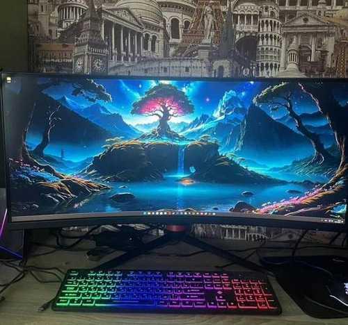 34" Монитор ardor gaming quasar AQW34H3 черный