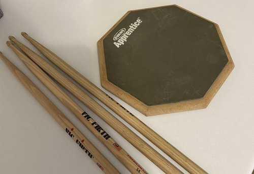 Пэд Evans + 2 комплекта палочек VIC firth A5