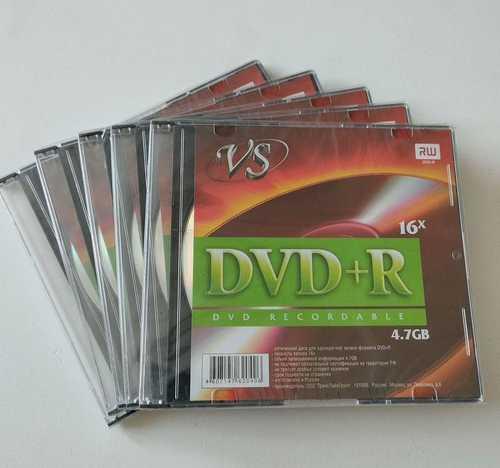 DVD R диски 5 шт. slim box