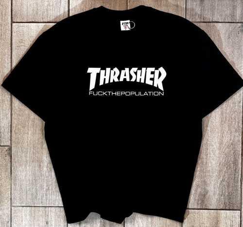 Футболка FTP x Thrasher Logo Tee XL