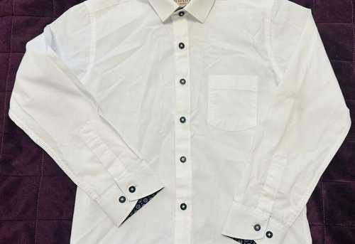 Рубашка белая на мальчика 122-128