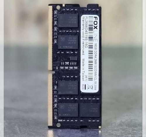 Модуль памяти DDR4 16GB foxline 2666 sodimm