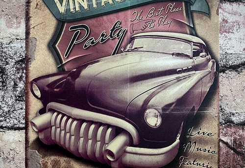 Декор на стену Vintage Cars Party Арт 9233