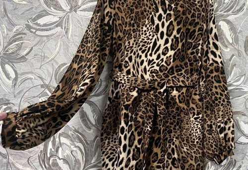 Платье женское офисное 42-44 leopard
