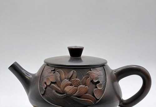 Чайник из цзяньшуйской керамики "Лотос"