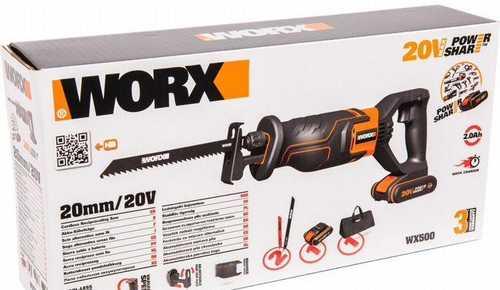 Сабельная аккумуляторная пила Worx WX500