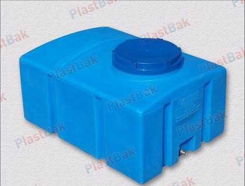 Емкость квадратная 300л (синяя) PlastBak