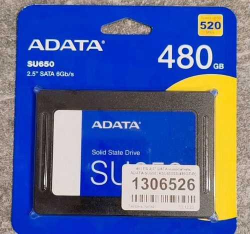 Жесткий диск ssd adata 480gb