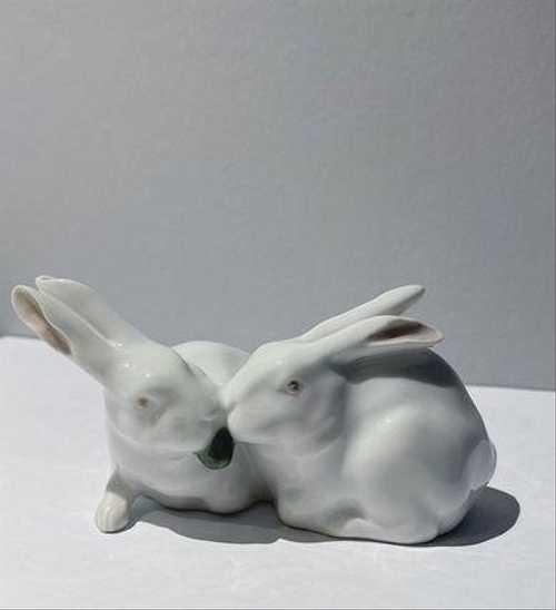 Фарфоровая фигура"Пара кроликов", Royal Copenhagen