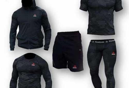 Рашгард мужской комплект 5 в 1 Reebok M L