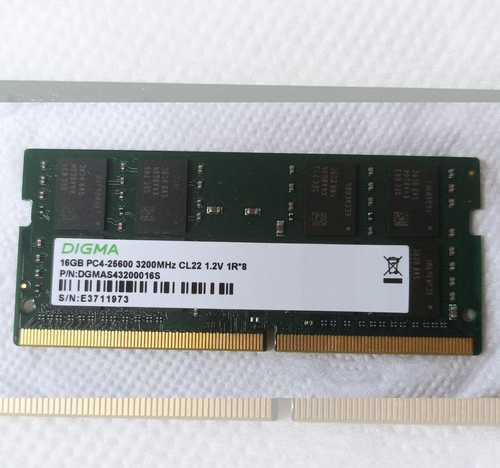 Оперативная память ddr4 16gb 3200 для ноута новая