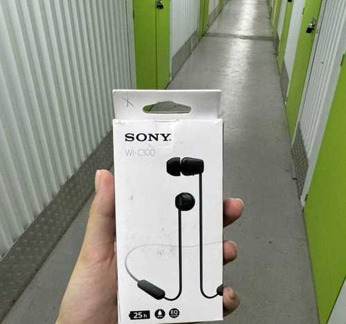 Наушники Sony WI-C100 black