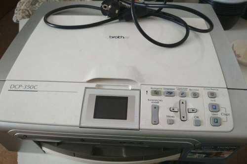 Принтер и сканер Мфу brother dcp-350c рабочий