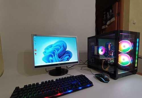 Игровой пк на i5 с монитором,клавиатурой и мышкой