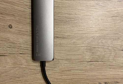 Адаптер Satechi USB-C Slim Multiport with Ethernet