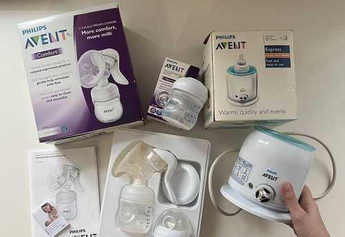 Молокоотсос и подогреватель philips avent