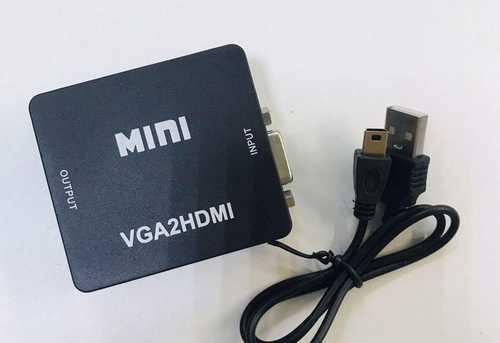 Конвертер с VGA (+audio) на hdmi H126