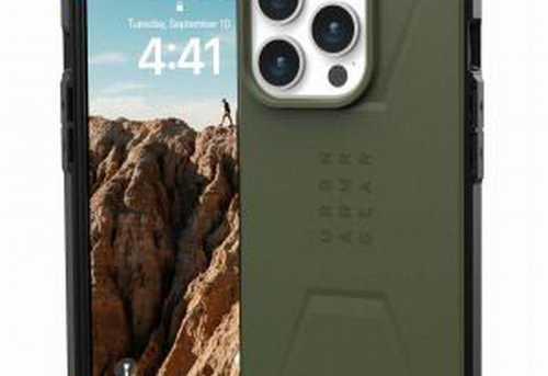 Чехол UAG Civilian для iPhone 15 Pro, Olive Drab
