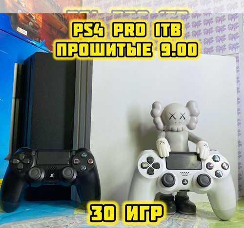 Прошитая Sony PS4 Pro 1Tb 9.00  Топ Игры