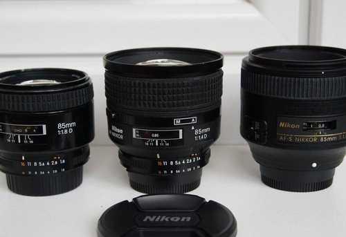 Объективы Nikon 85mm